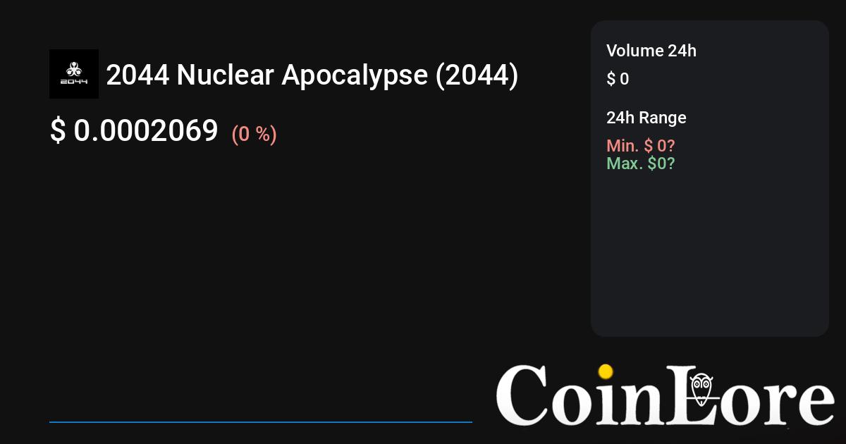 2044 Nuclear Apocalypse Price, Chart, Market Cap, 2044 Coin Essentials ...