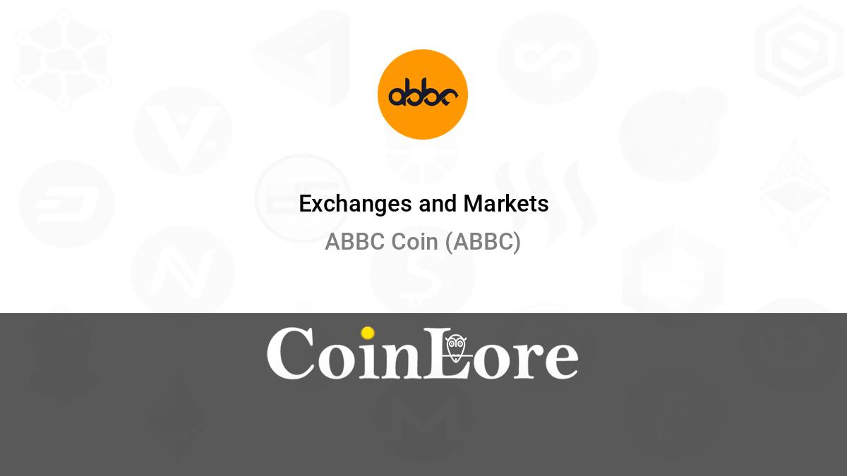 ABBC Coin (ABBC) 거래소 | CoinLore