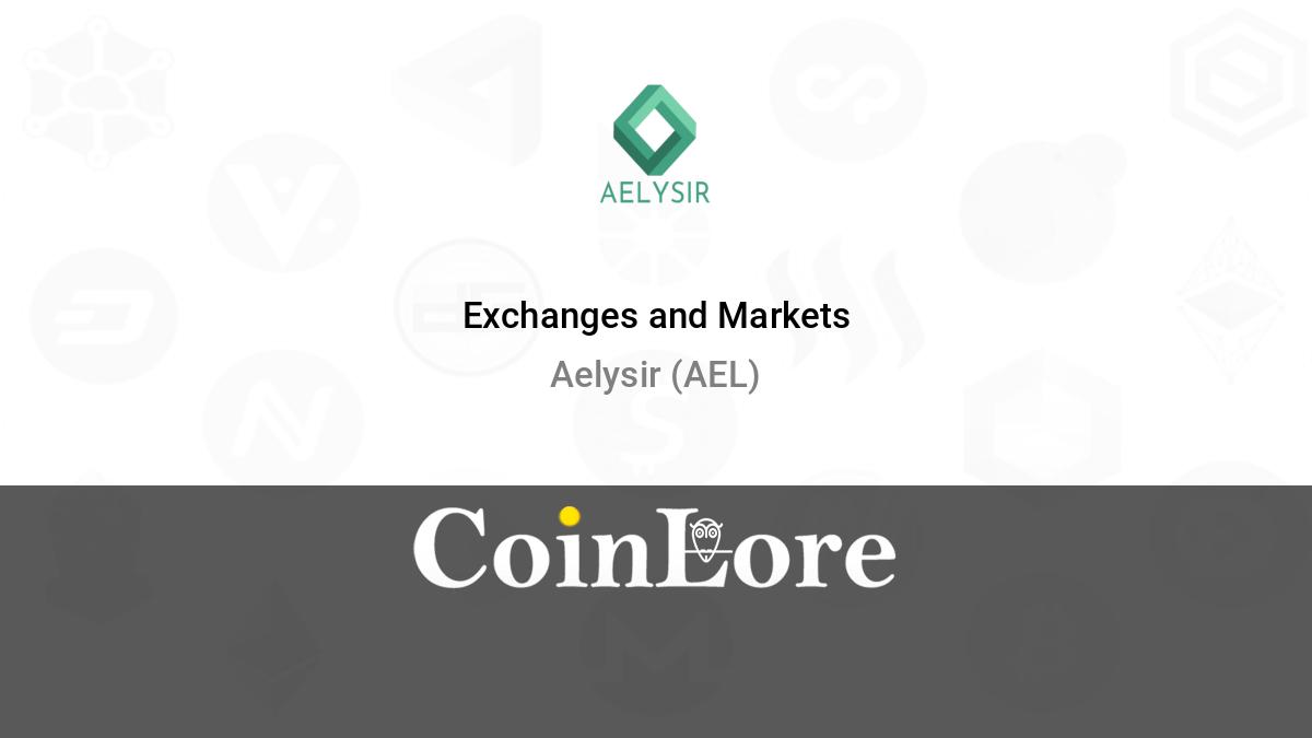 Aelysir (AEL) Donde Comprar | CoinLore