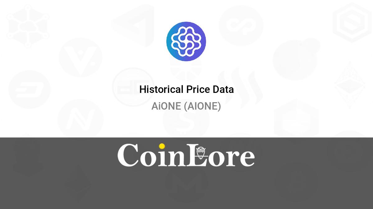 AiONE (AIONE) Historical Prices | CoinLore