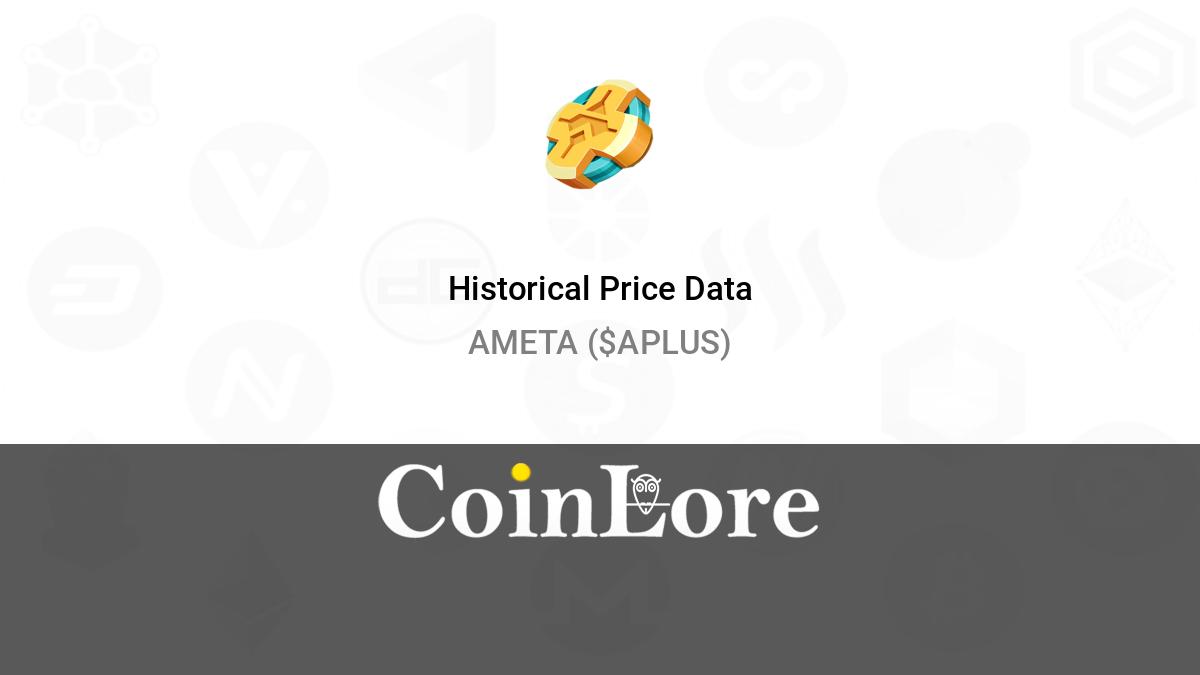 AMETA ($APLUS) Historical Prices | CoinLore