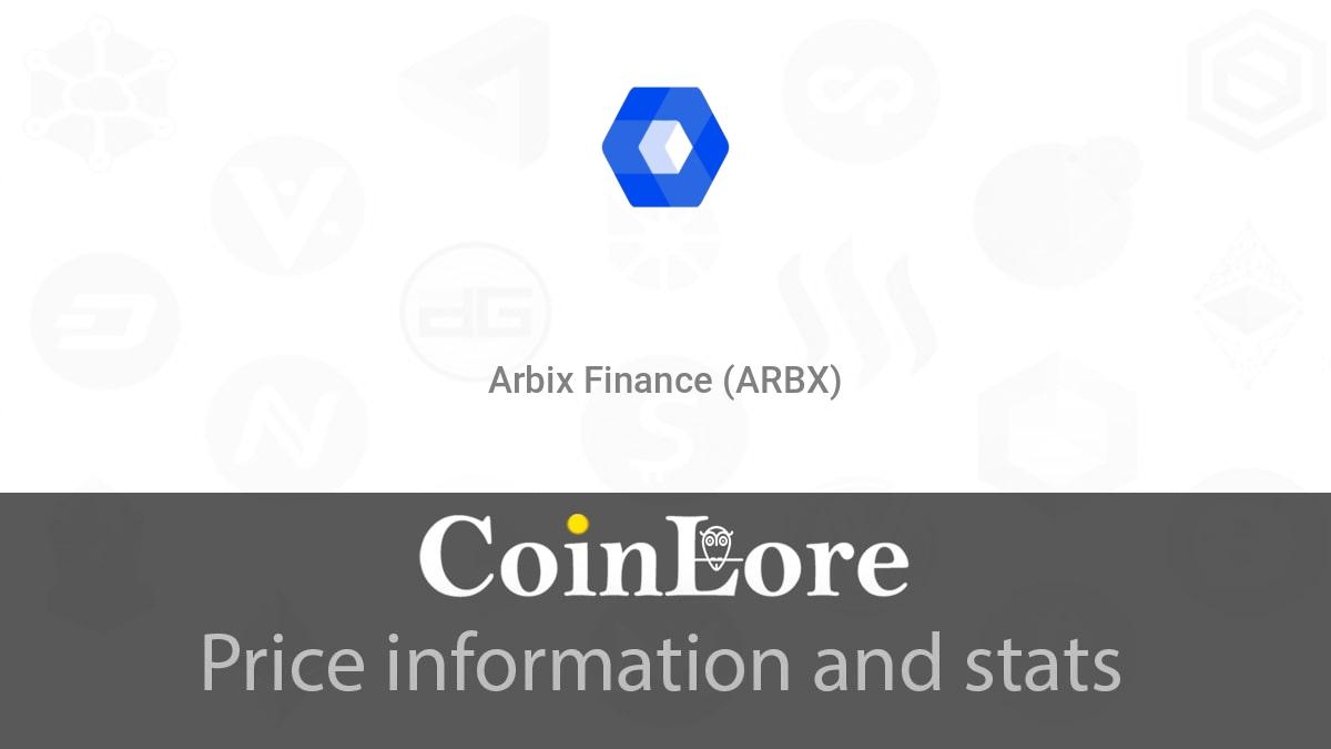 Arbix Finance Price, Chart, Market Cap, ARBX Coin Essentials | CoinLore