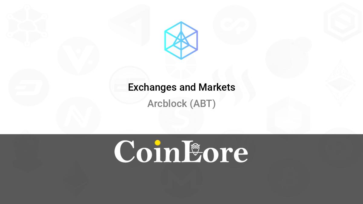 아크블록 (ABT) 거래소 | CoinLore