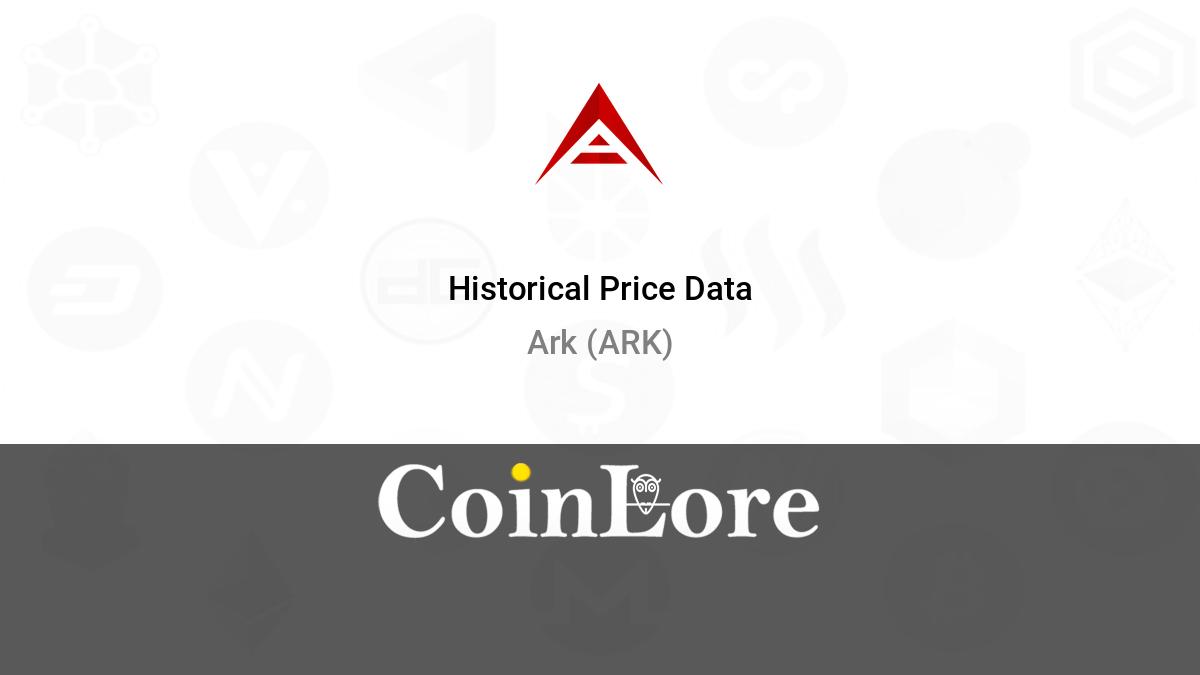 Ark (ARK) Historical Prices | CoinLore