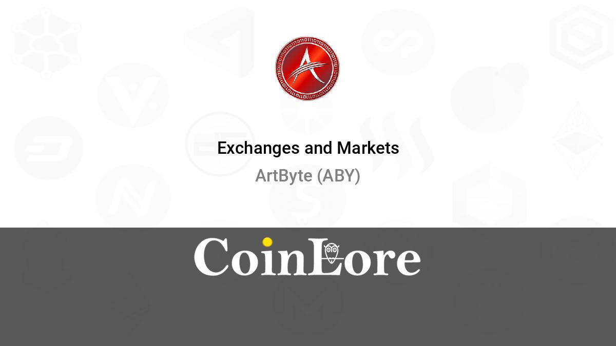 ArtByte (ABY) Биржи, Где купить, продать | CoinLore