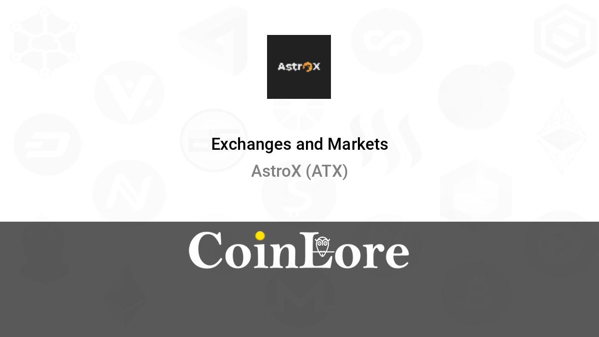 AstroX (ATX) Биржи, Где купить, продать | CoinLore