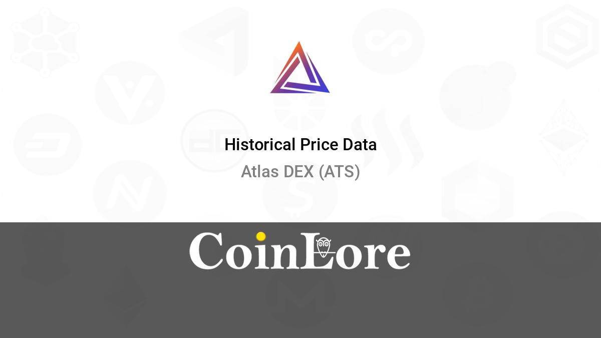 Atlas DEX (ATS) Historical Prices | CoinLore