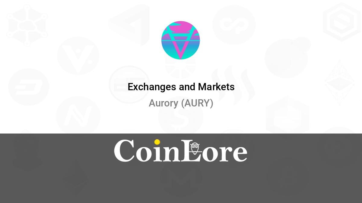 Aurory (AURY) Exchanges - Where to Buy,Sell,Trade | CoinLore