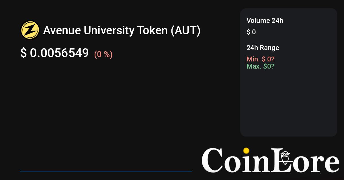 Avenue University Token Price, Chart, Market Cap, AUT Coin Essentials ...