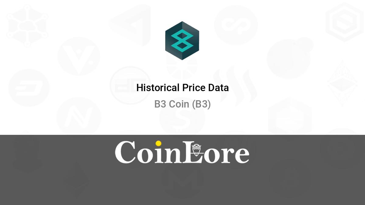B3 Coin (B3) Historical Prices | CoinLore