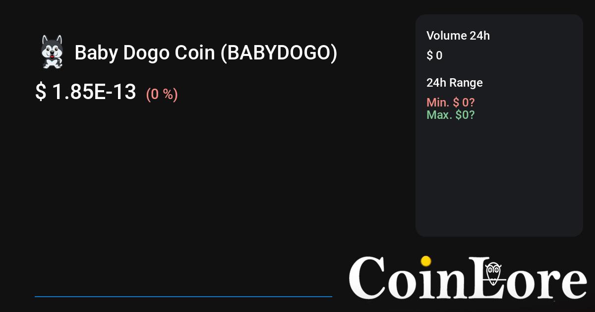 Baby Dogo Coin Price, Chart, Market Cap, BABYDOGO Coin Essentials ...