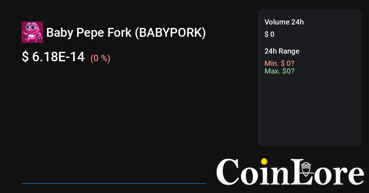 Baby Pepe Fork Price, Chart, Market Cap, BABYPORK Coin Essentials ...