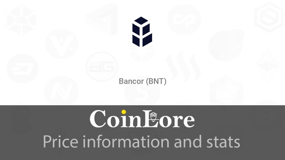 Bancor Network Token Price, Chart, Market Cap, BNT Coin Essentials | CoinLore