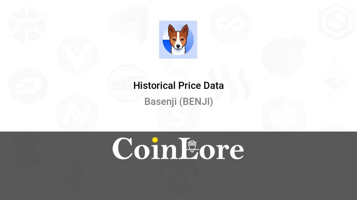 Basenji (BENJI) Historical Prices | CoinLore