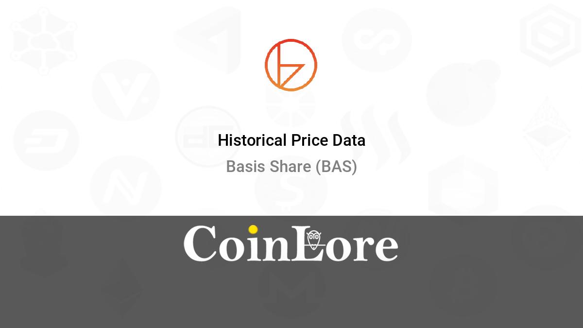 Basis Share (BAS) Historical Prices | CoinLore