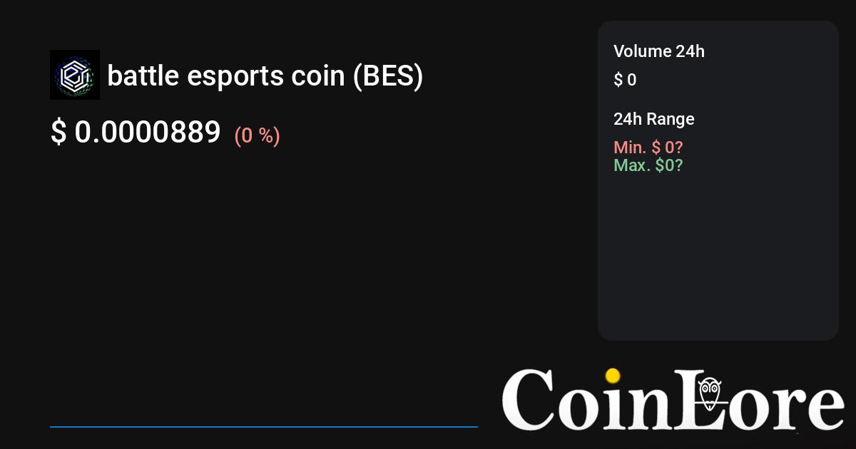 Battle esports coin Price, Chart, Market Cap, BES Coin Essentials ...