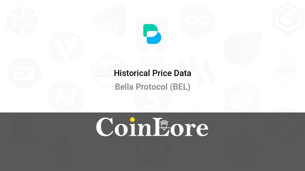 Bella Protocol (BEL) Historical Prices | CoinLore