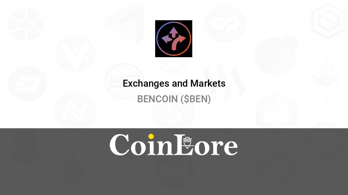 BENCOIN ($BEN) Exchanges - Where to Buy,Sell,Trade | CoinLore