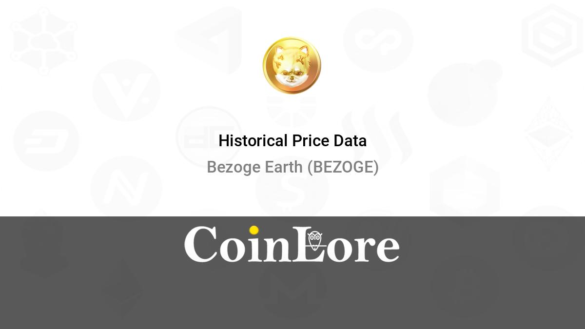 Bezoge Earth (BEZOGE) Historical Prices | CoinLore