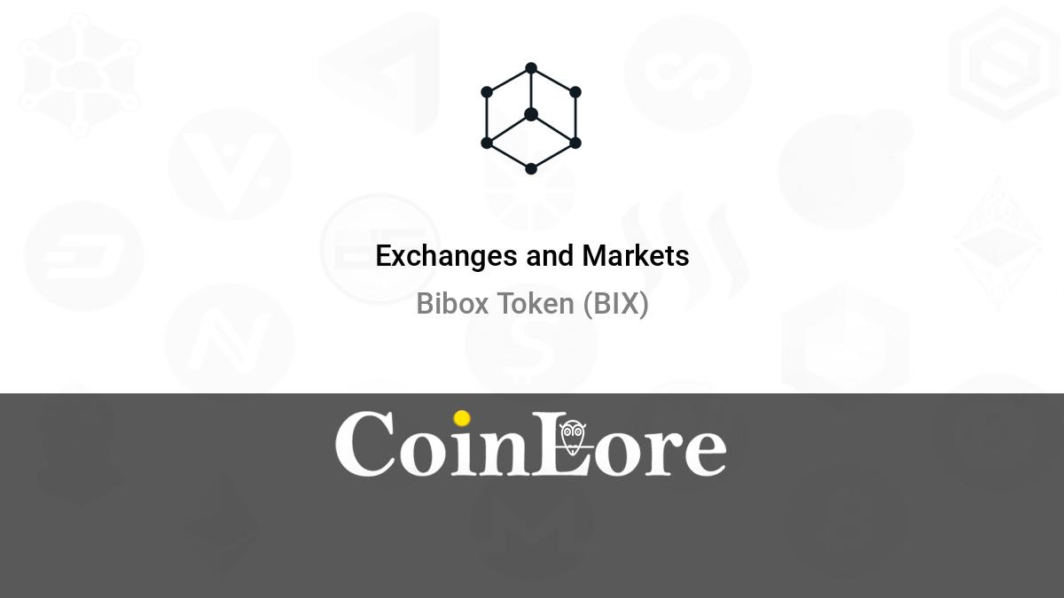 비박스토큰 (BIX) 거래소 | CoinLore
