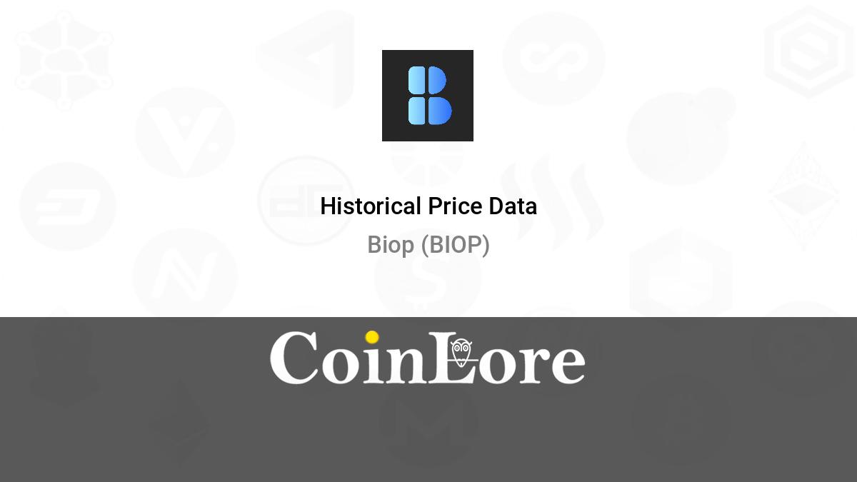 BIOP (BIOP) Historical Prices | CoinLore