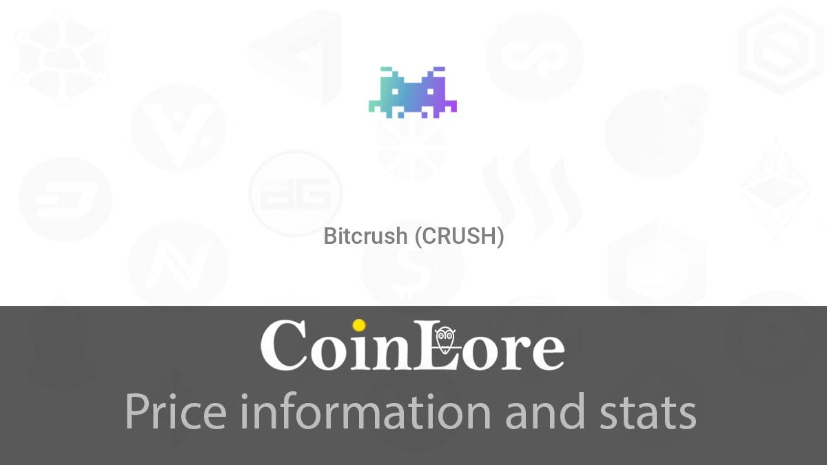 Bitcrush Price, Chart, Market Cap, CRUSH Coin Essentials | CoinLore