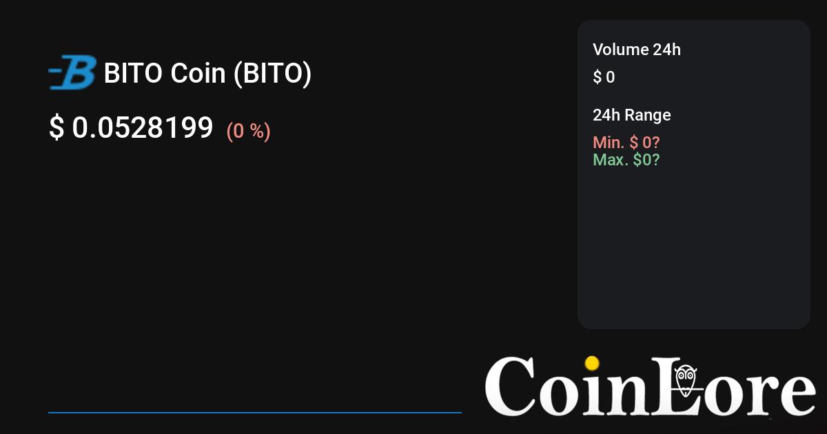BITO Coin Price, Chart, Market Cap, BITO Coin Essentials | CoinLore