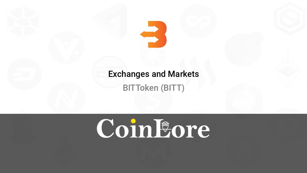 BITToken (BITT) 거래소 | CoinLore