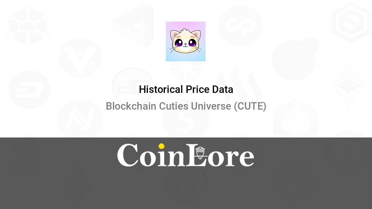 Blockchain Cuties Universe (CUTE) Historical Prices | CoinLore
