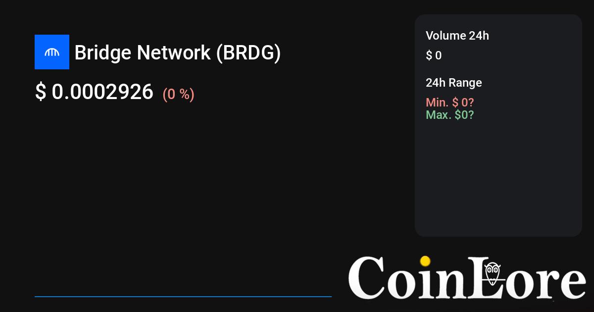 Bridge Network Kurse, Charts, BRDG Krypto | CoinLore