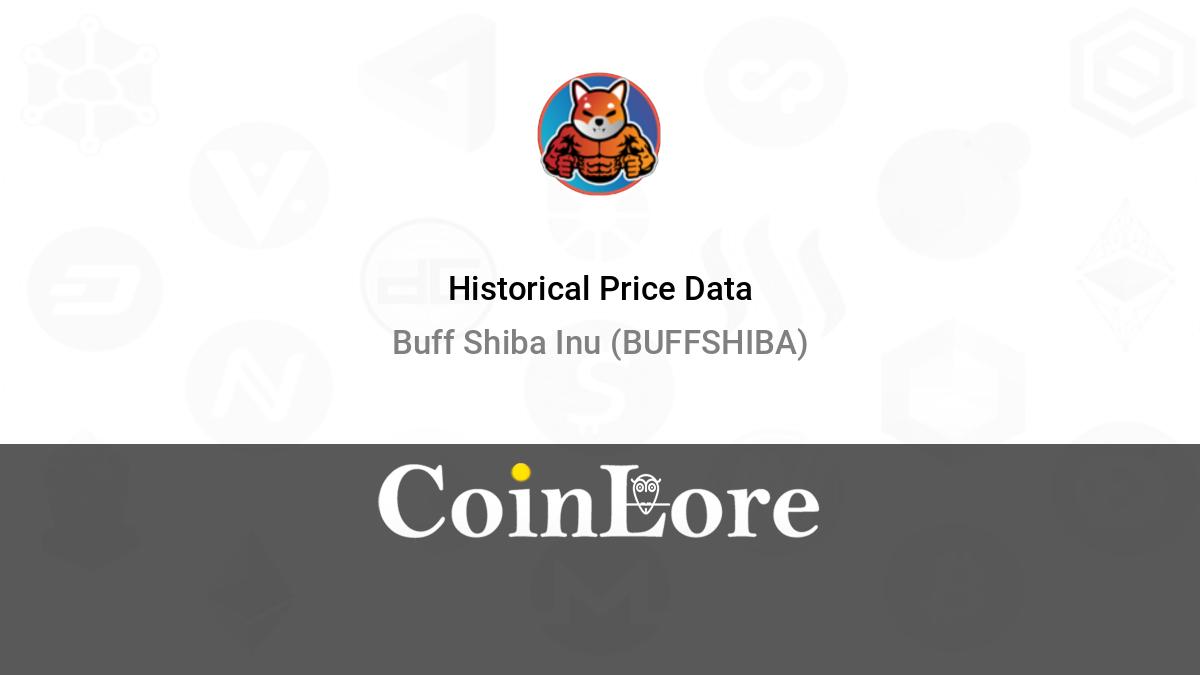 Buff Shiba Inu (BUFFSHIBA) Historical Prices | CoinLore