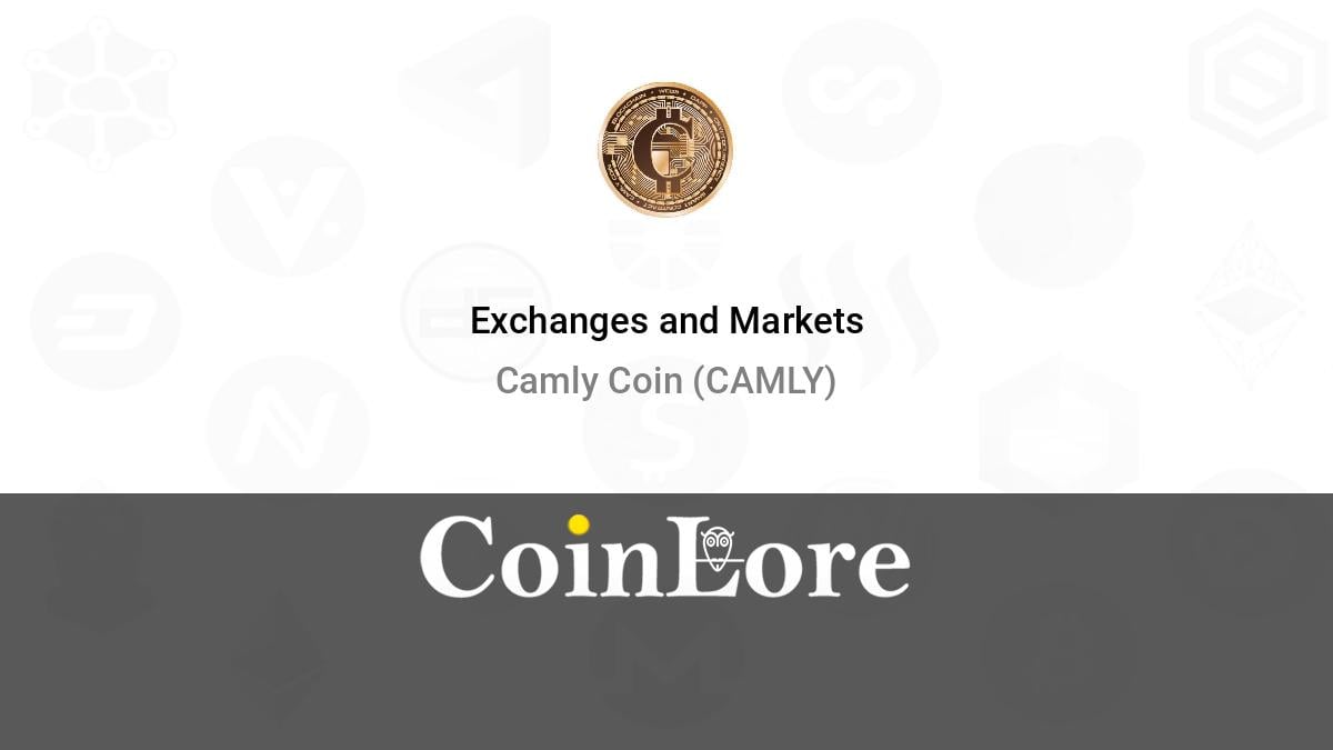 Camly Coin (CAMLY) Exchanges - Where to Buy,Sell,Trade | CoinLore