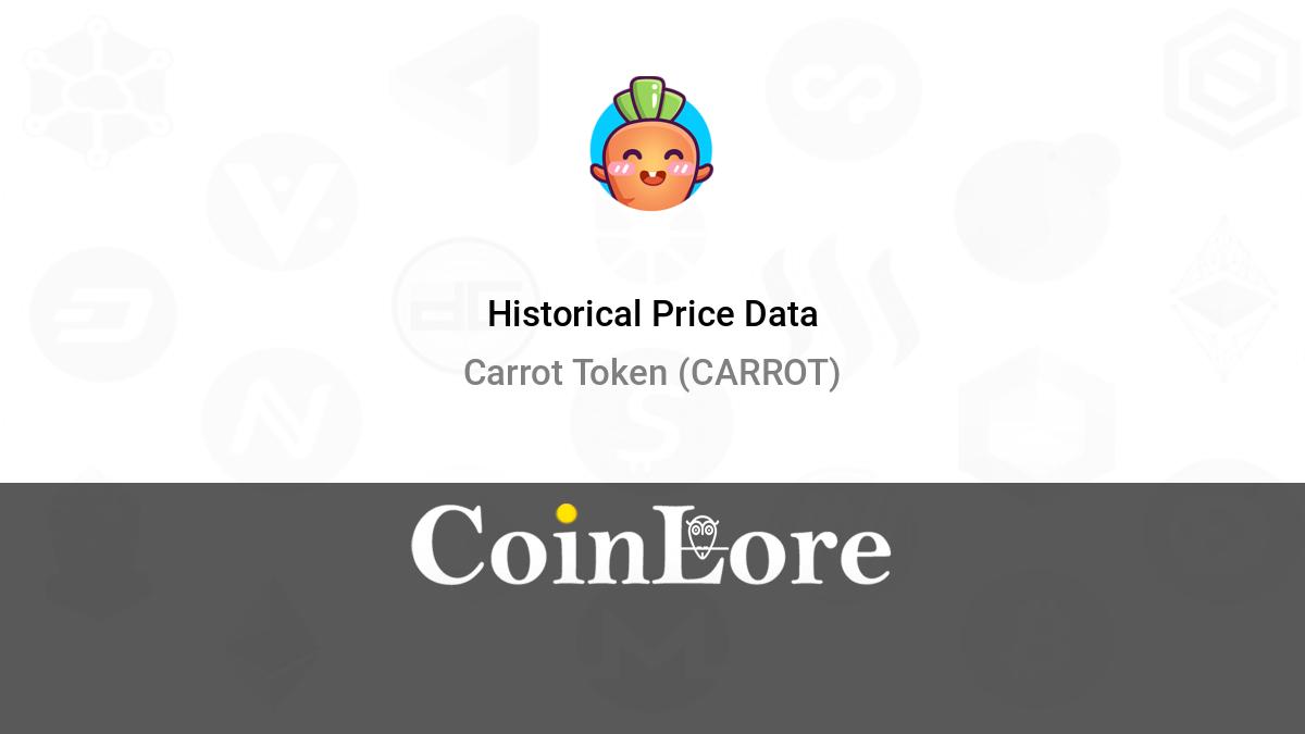 Carrot Token (CARROT) Historical Prices | CoinLore