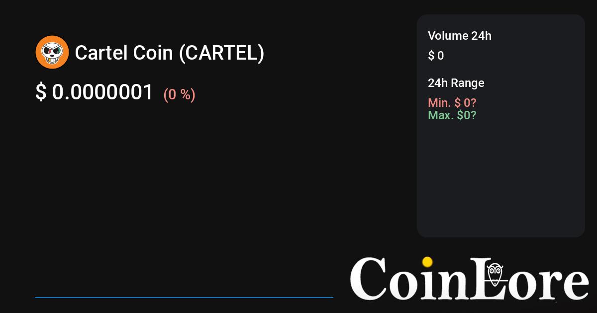 Cartel Coin Price, Chart, Market Cap, CARTEL Coin Essentials | CoinLore