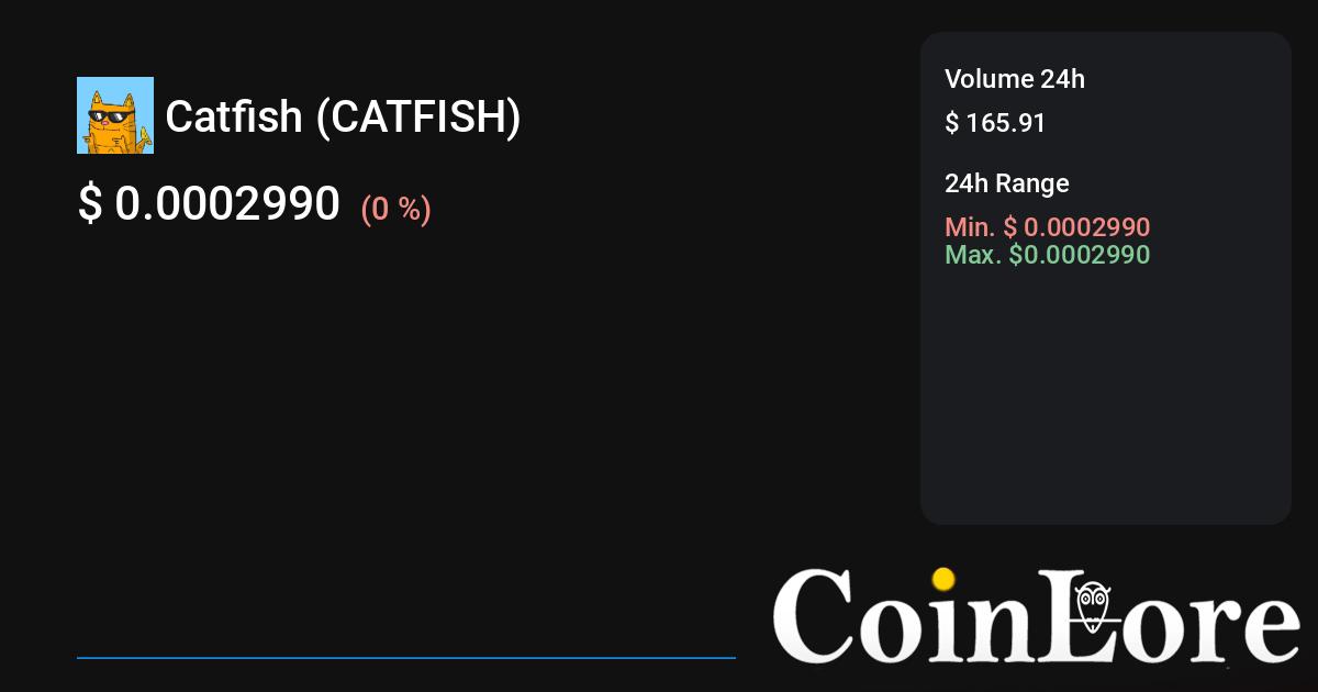 Catfish Price, Chart, Market Cap, CATFISH Coin Essentials | CoinLore