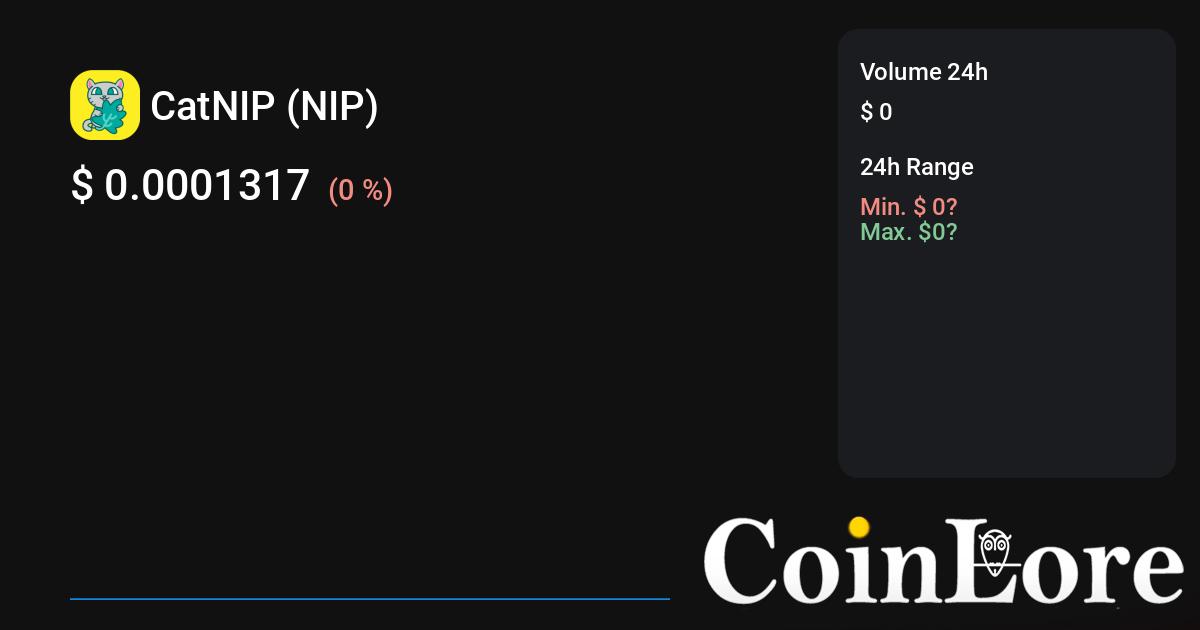 CatNIP Price, Chart, Market Cap, NIP Coin Essentials | CoinLore