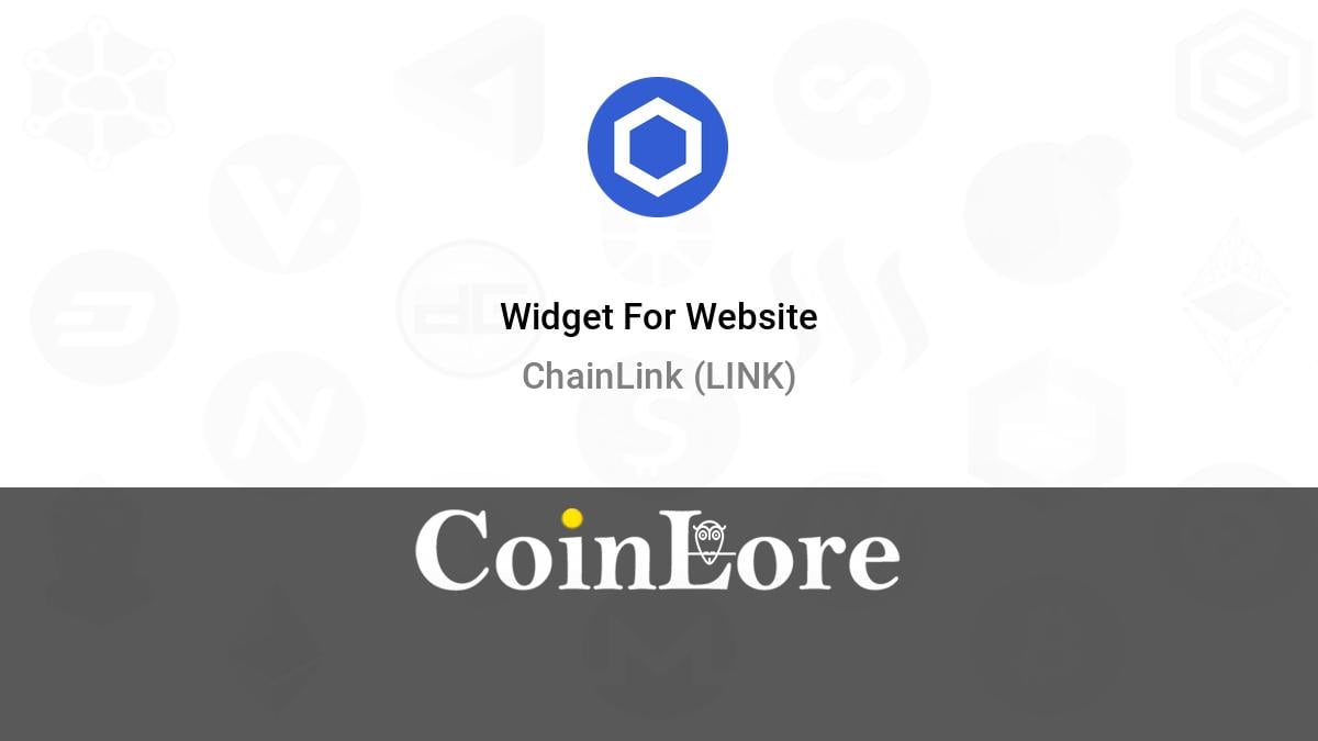 Chainlink (LINK) Price Ticker Widget | CoinLore
