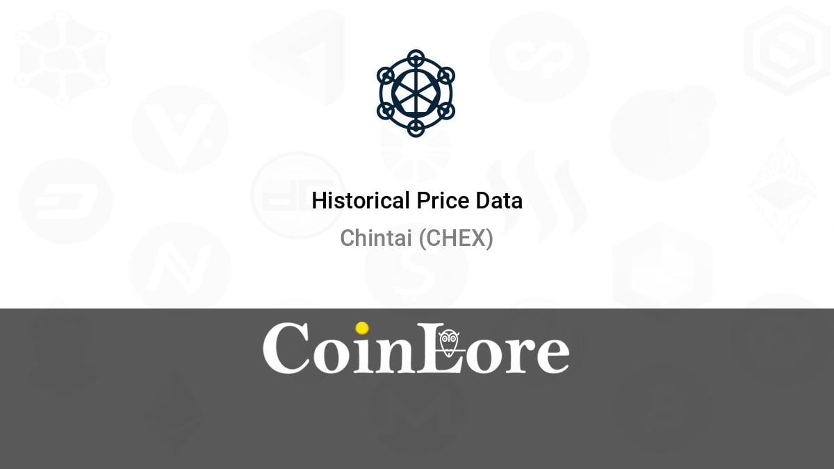 Chintai (CHEX) Historical Prices | CoinLore