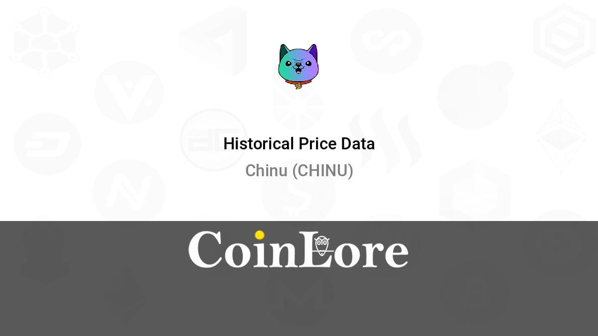 Chinu (CHINU) Historical Prices | CoinLore