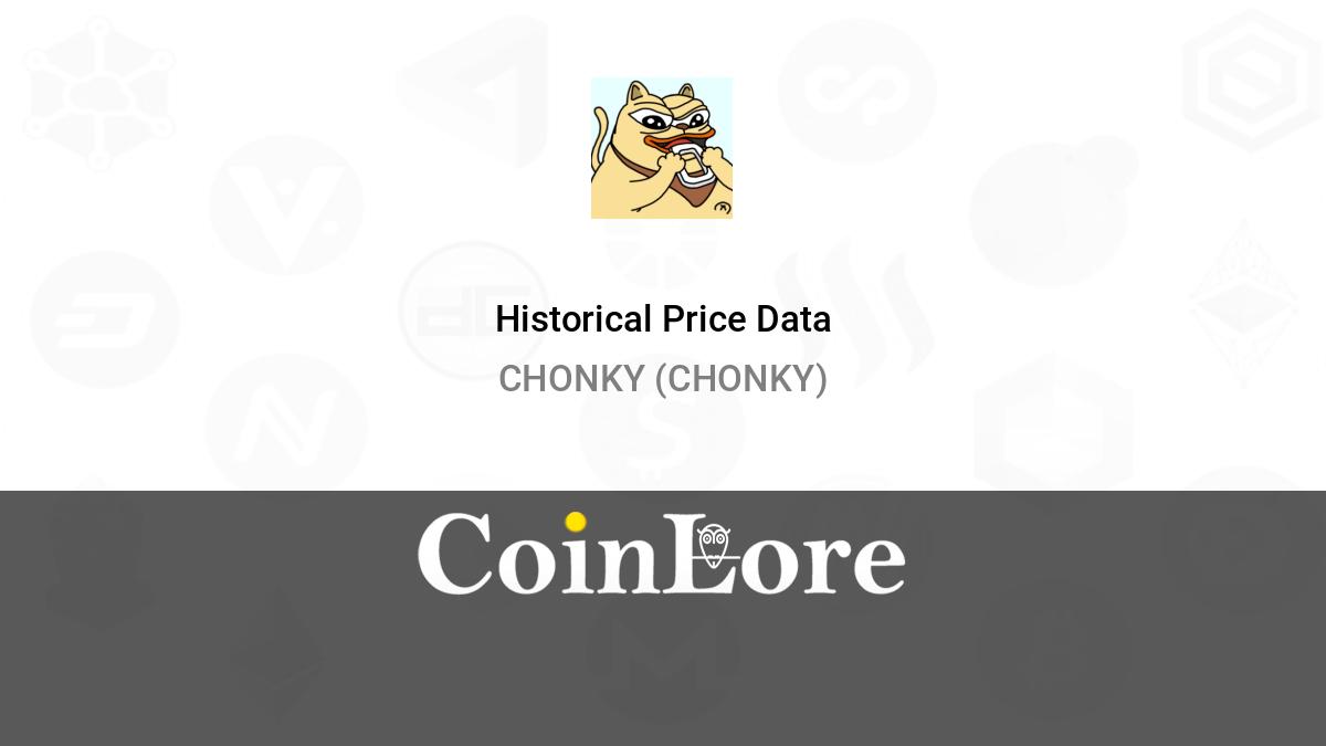 CHONKY (CHONKY) Historical Prices | CoinLore