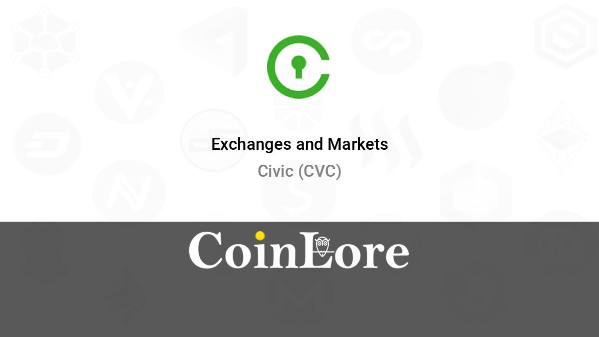 시빅 (CVC) 거래소 | CoinLore