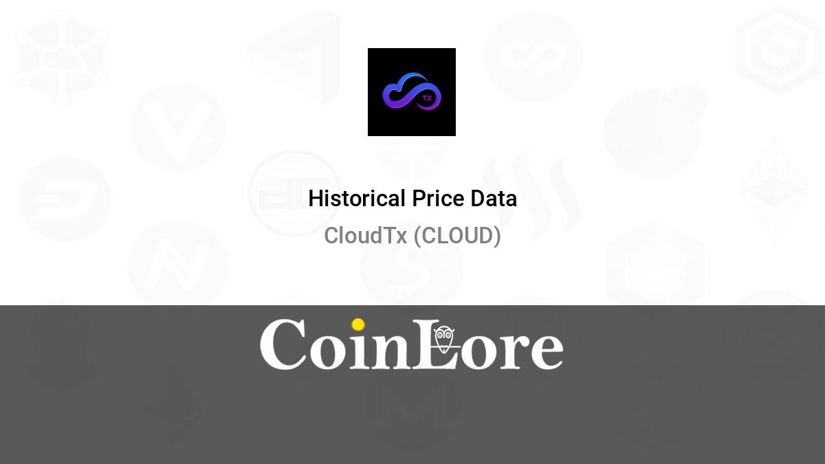 CloudTx (CLOUD) Historical Prices | CoinLore