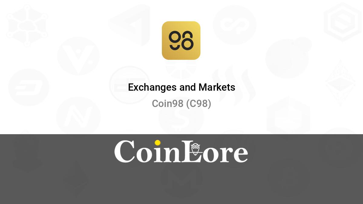 Coin98 (C98) Exchanges - Where to Buy,Sell,Trade | CoinLore