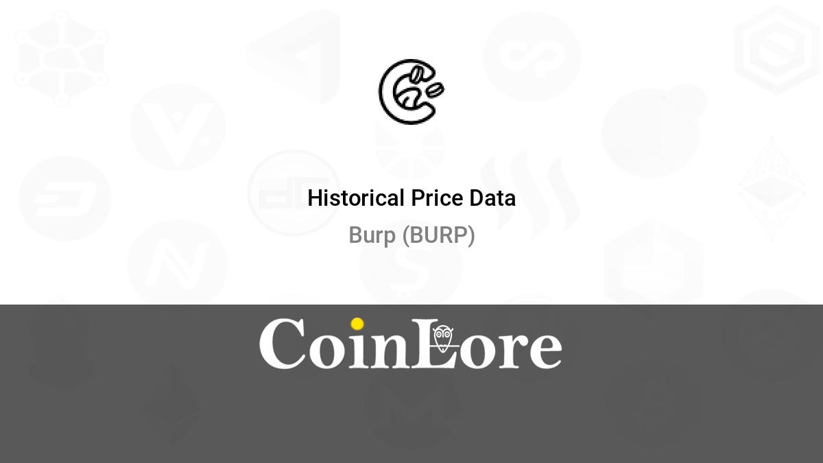 CoinBurp (BURP) Historical Prices | CoinLore