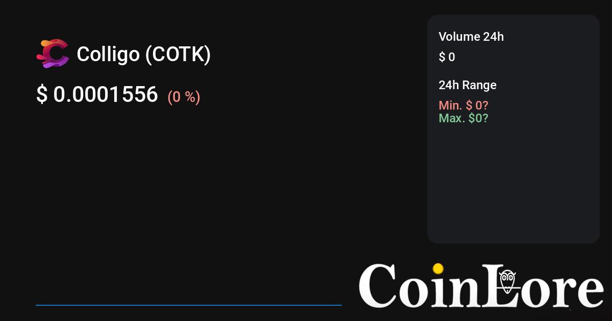 Colligo Price, Chart, Market Cap, COTK Coin Essentials | CoinLore