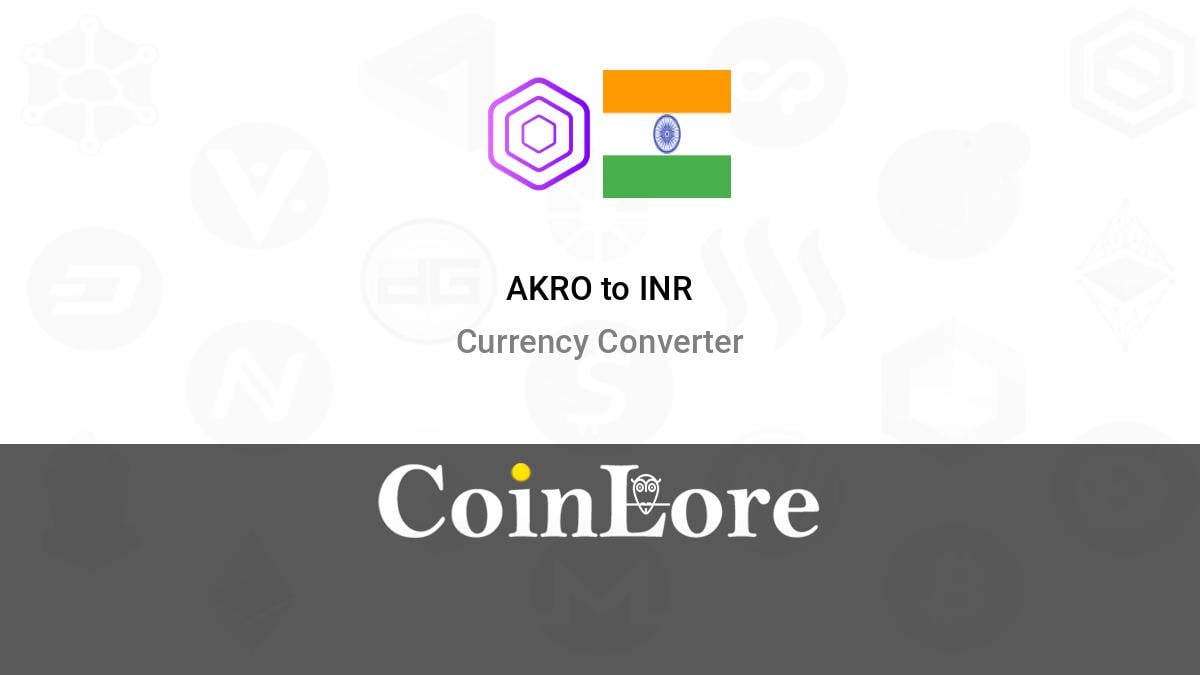 Convert AKRO to INR