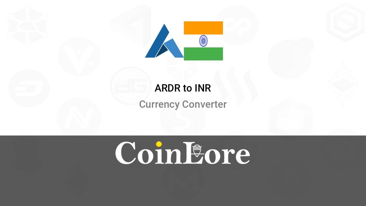 Convert ARDR to INR