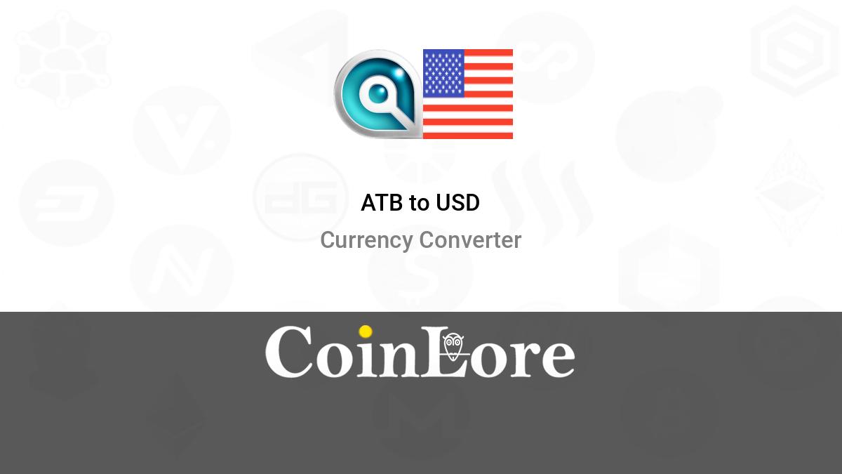 Convert ATB to USD