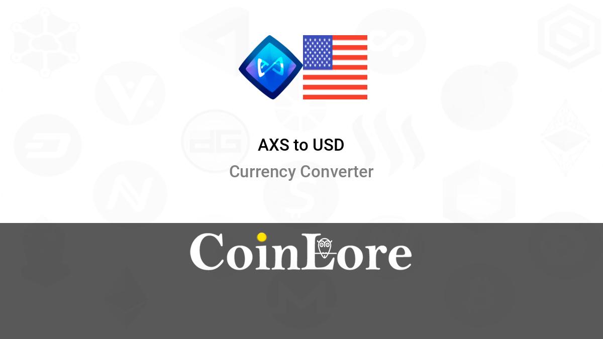 Convert AXS to USD