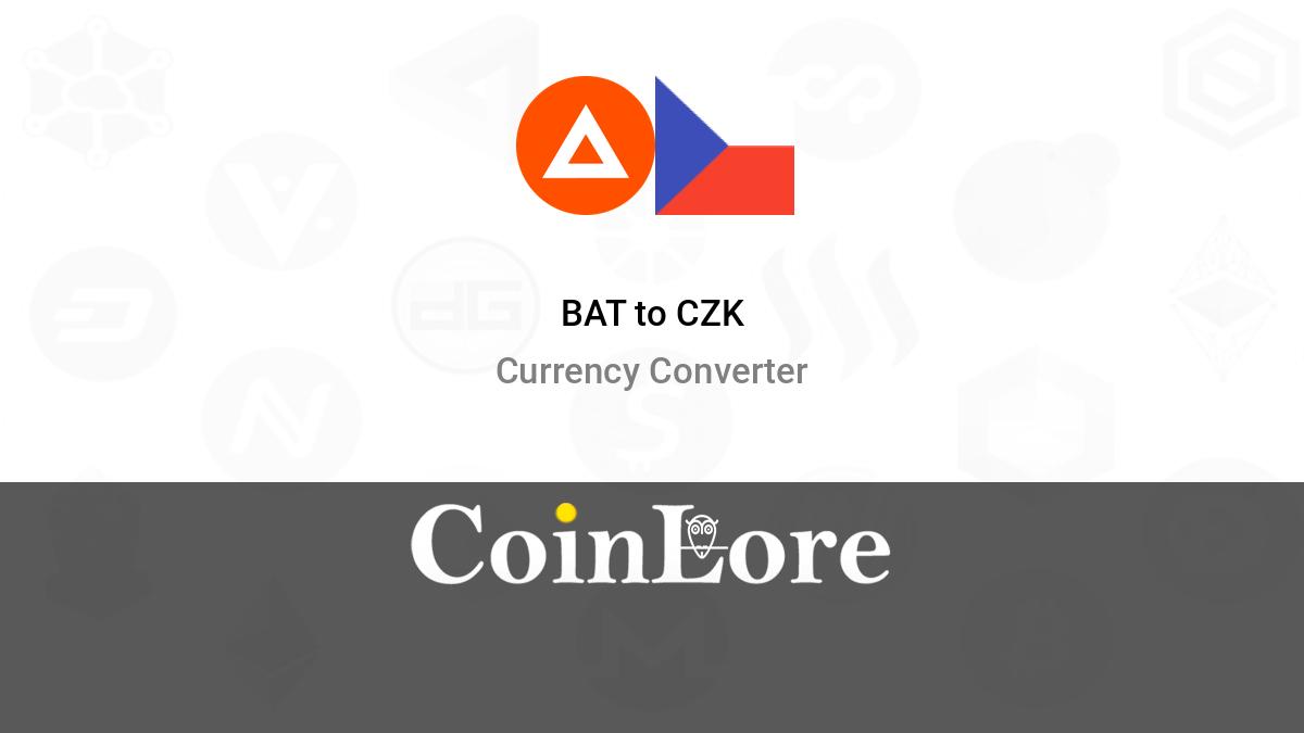 Convert BAT to CZK